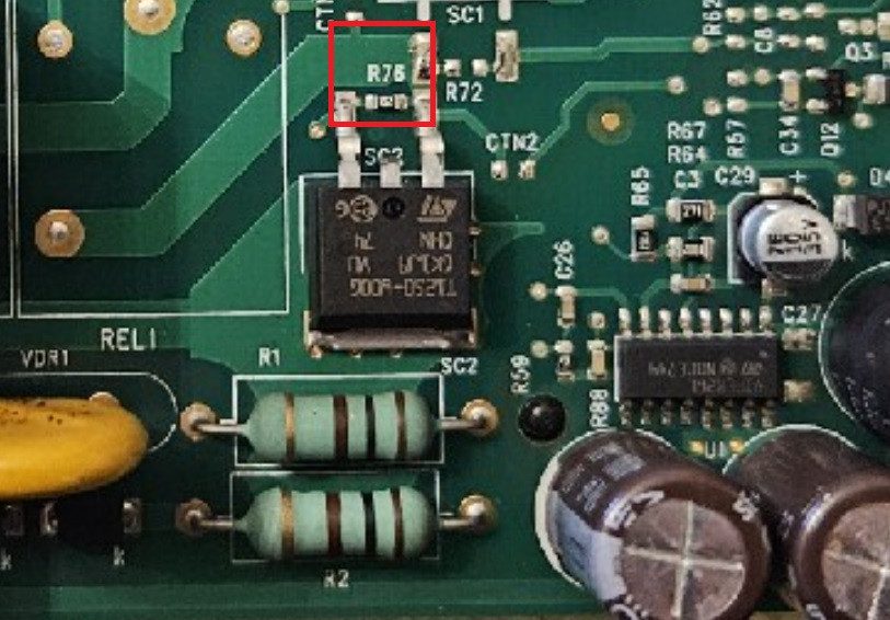 Krups EA892D jaką wartość ma rezystor R76 w ekspresie?