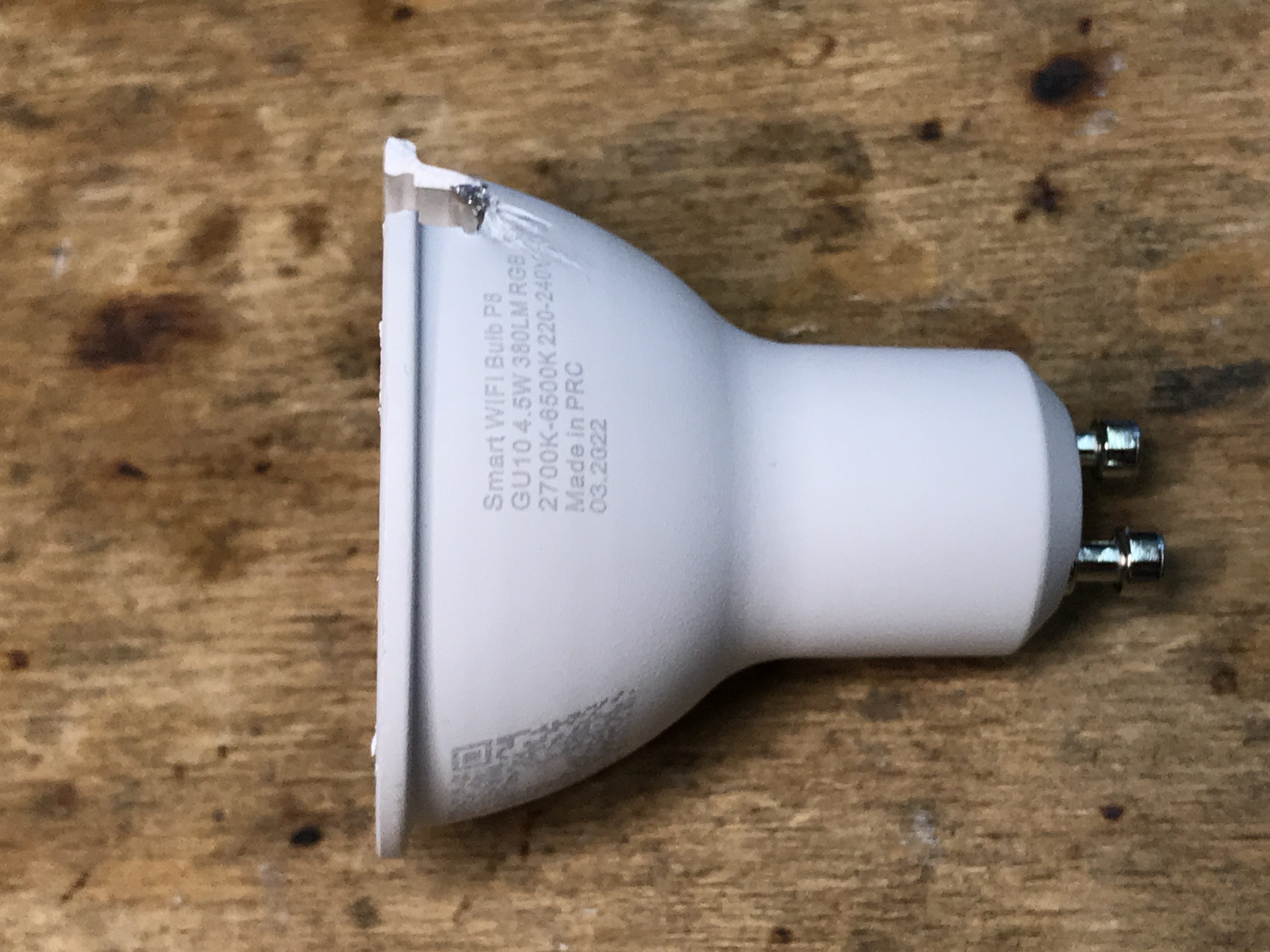 Nous Smart WiFi Bulb P8 RGBCW, GU10, EB01-B + BP5758, pinout WiFi