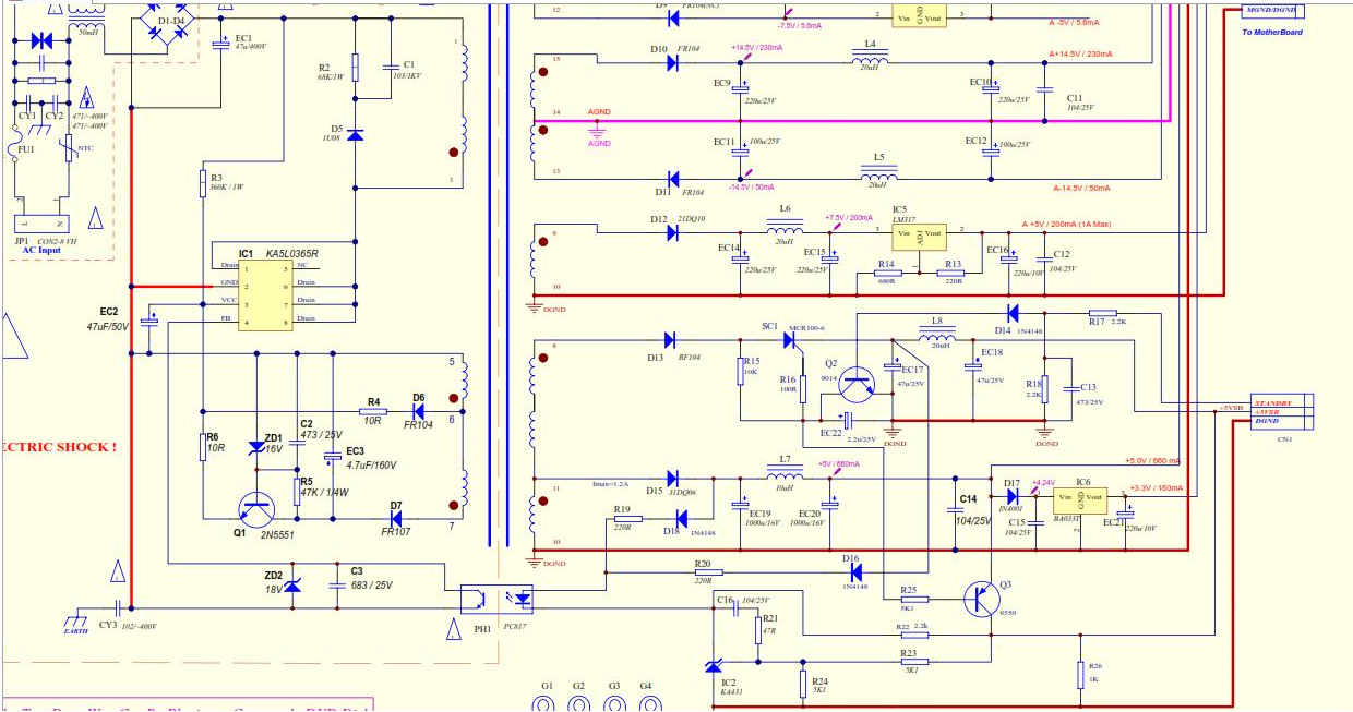 Harman Kardon HD980 - jak naprawić martwą przetwornicę z układem 5M02659R?