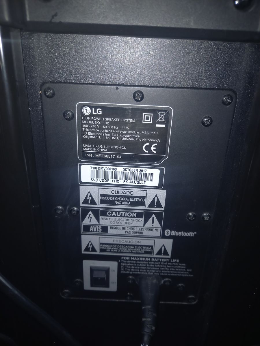 [Rozwiązano] Brak reakcji głośnika LG XBOOM FH2 na przyciski - tylko ...