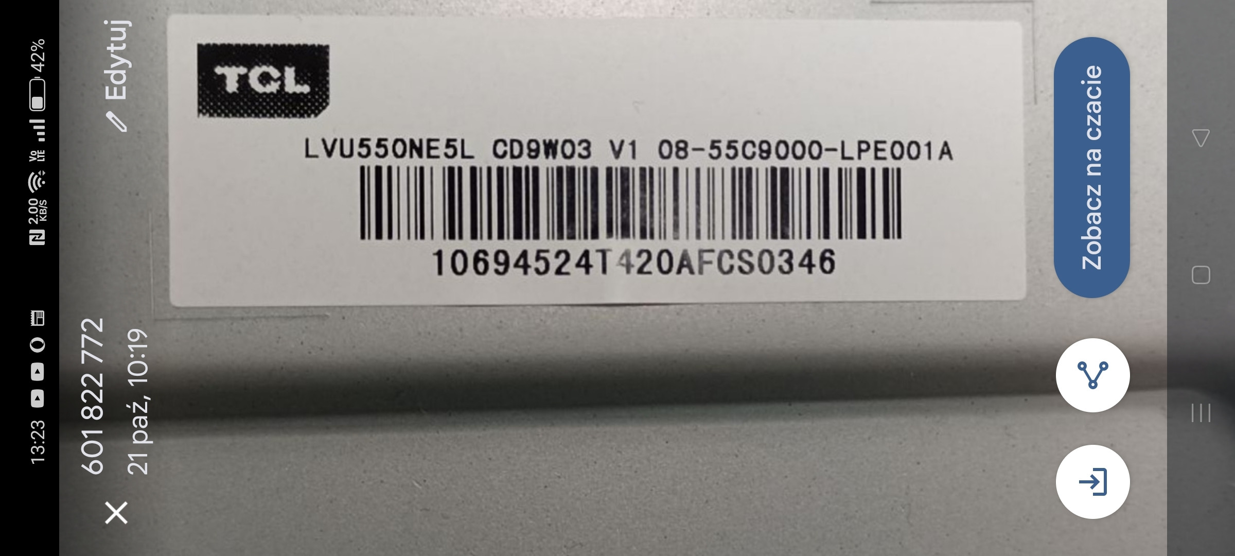 Brak podświetlenia po wymianie taśmy LED w TCL 55 C 815 - co może być ...