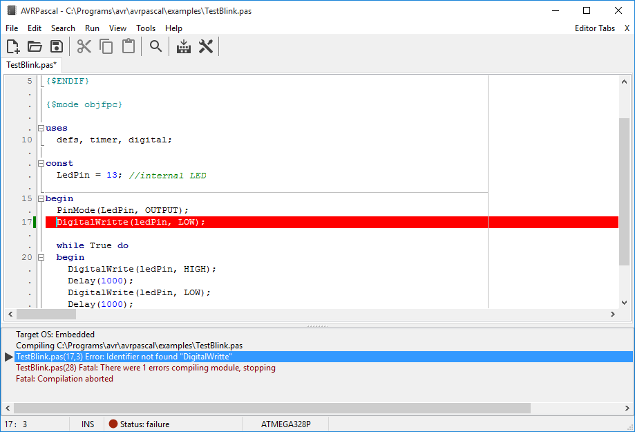 AVRPascal - Darmowy edytor kodu w Pascalu dla mikrokontrolerów AVR