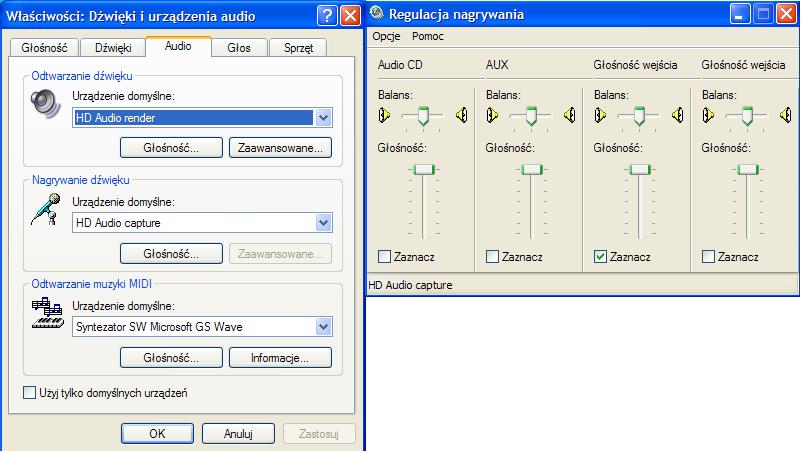 Sterowniki Realtek HD Audio na Win XP 32-bit - mikrofon nie działa, co ...