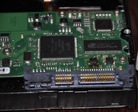 Segate ST3500830AS 500GB spalony element na eletronice