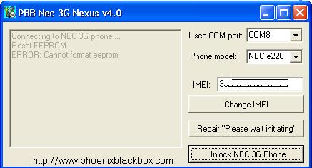 NEC e228 - Biały ekran przy włączaniu, potrzebny soft i instrukcja wgrania