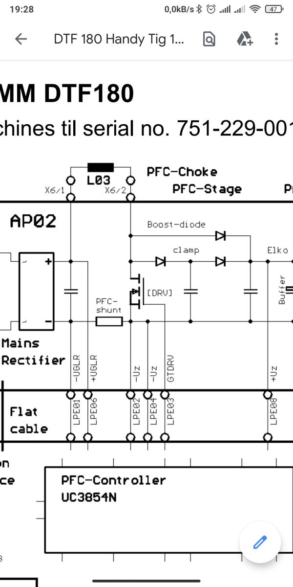 Esab DTF 180 spalona, czy ktoś ma taką bo schemat raczej niedostępny.