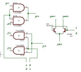 Programowanie GAL 16v8. RXD i TXD przełączane na 3 układy.