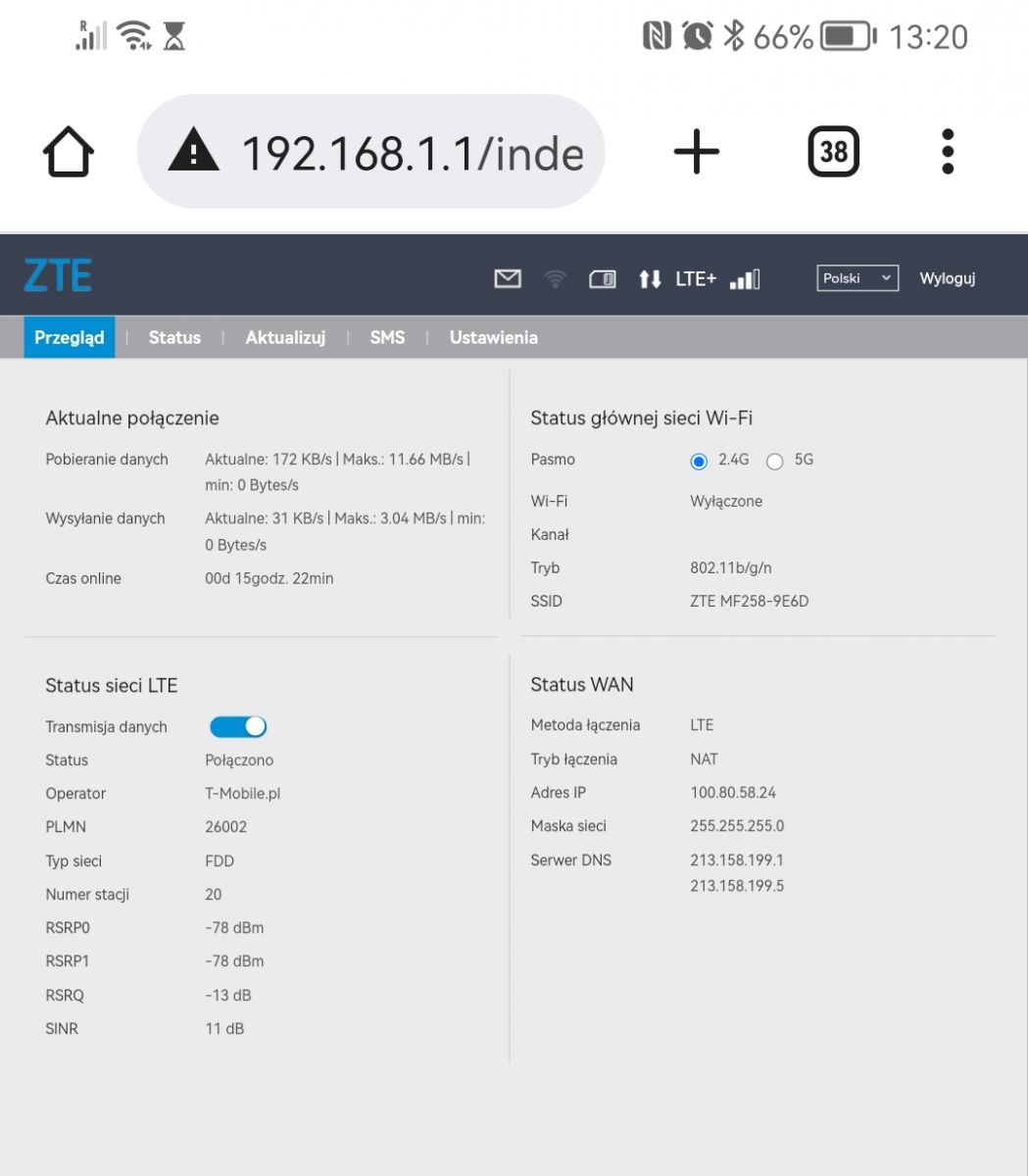 Wybór sprzętu dla taty: ZTE MF258k vs WNC T-Mobile 5G Home Office, ul ...