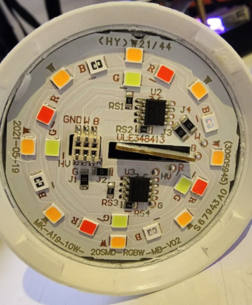 [Solved] I bought a RGBWW bulb, CB2L board, only 4 PWM... how do i ...