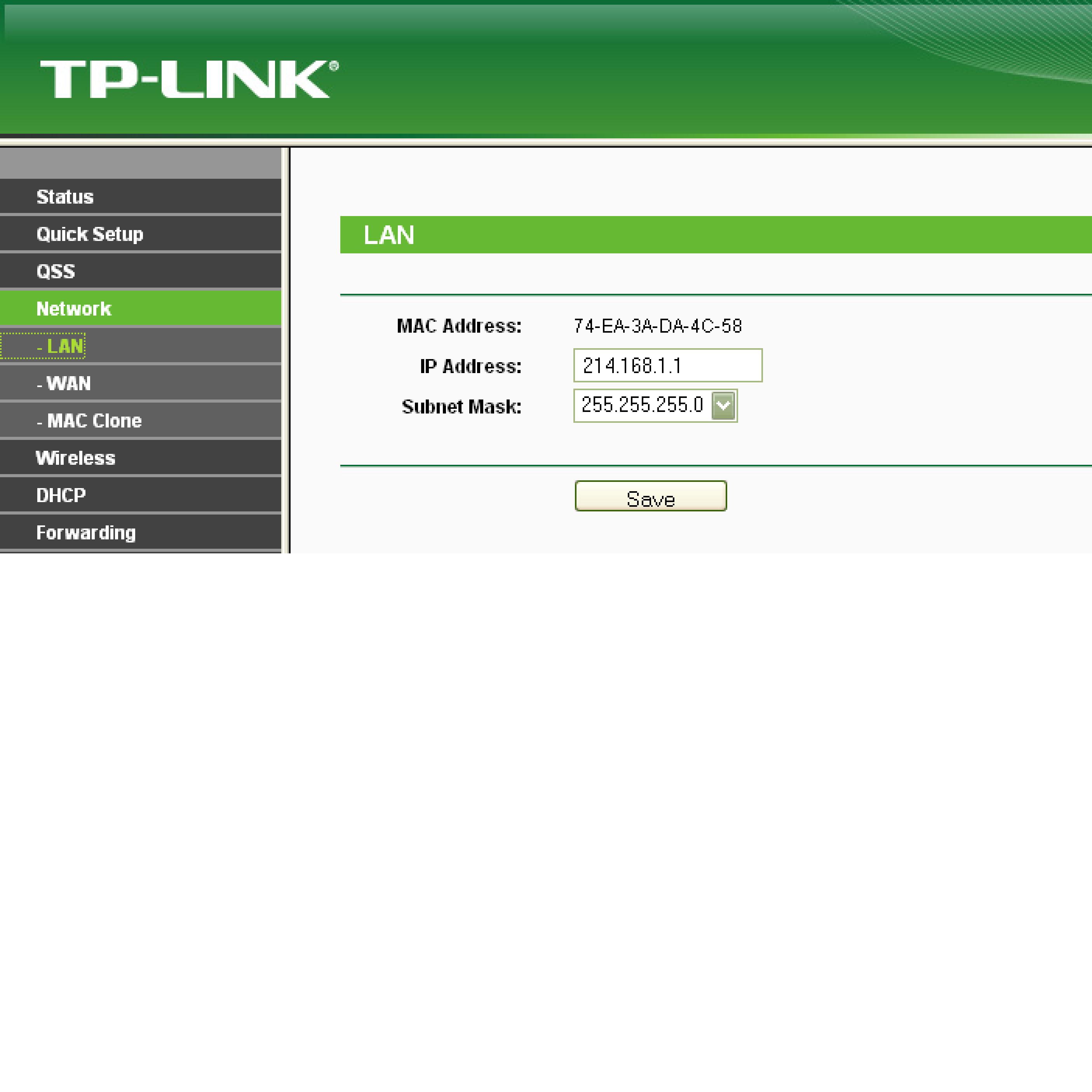 Sieć domowa. Stałe IP. TP-Link. Nie mam Internetu.