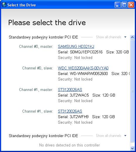 Dane zniknęły po podłączeniu dysków Seagate Barracuda ST3120026AS