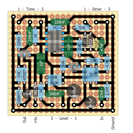 TS9 DIY Efekt Gitarowy - Brak dzięku ,robiony z 2 schematów