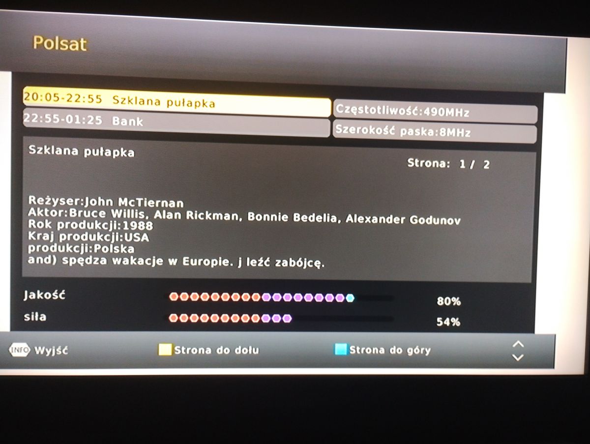 Brak bądź problemy odbioru MUX-1 i MUX-2 z nadajnika Śrem, Poznań