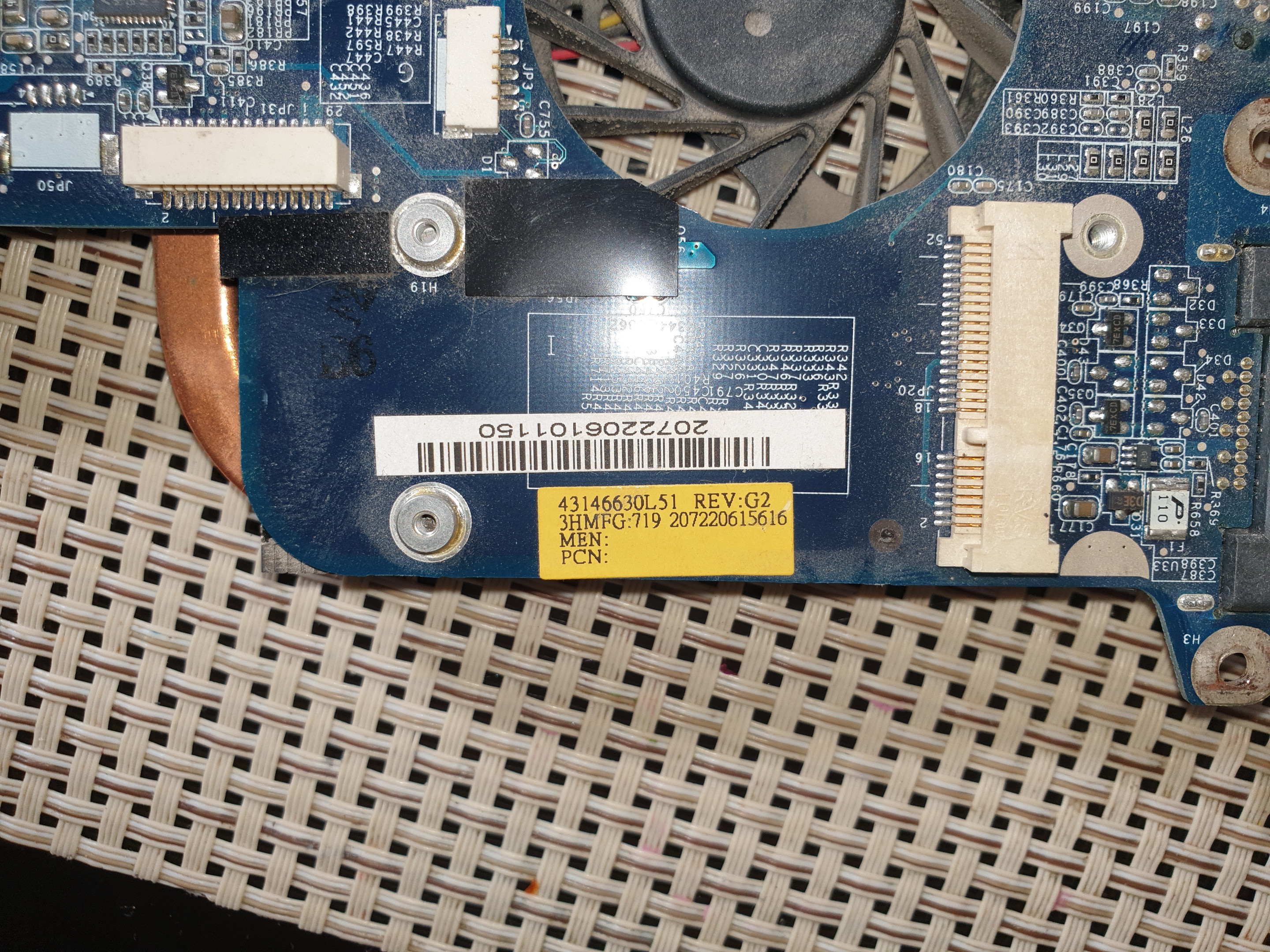 Laptop RM FL 91 - Usunięcie hasła BIOS, kość i wsad dla płyty IFT00 LA ...