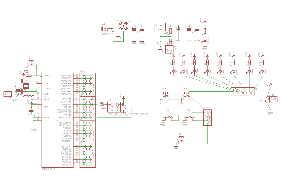 [EAGLE] schemat płytki pod atmega88, proszę o sprawdzenie