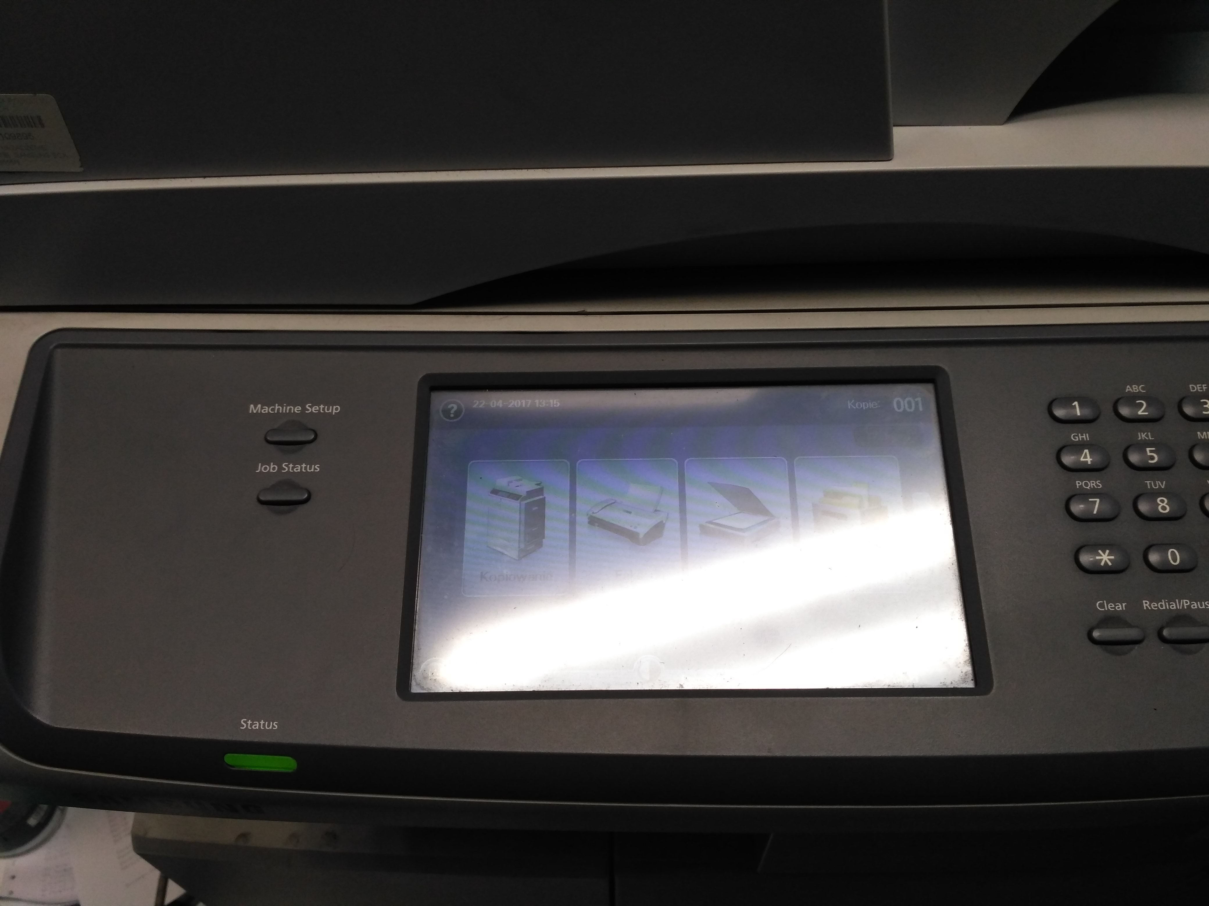 Samsung SCX 6555 - Nie kończy wszystkich zadań - zawiesza się.