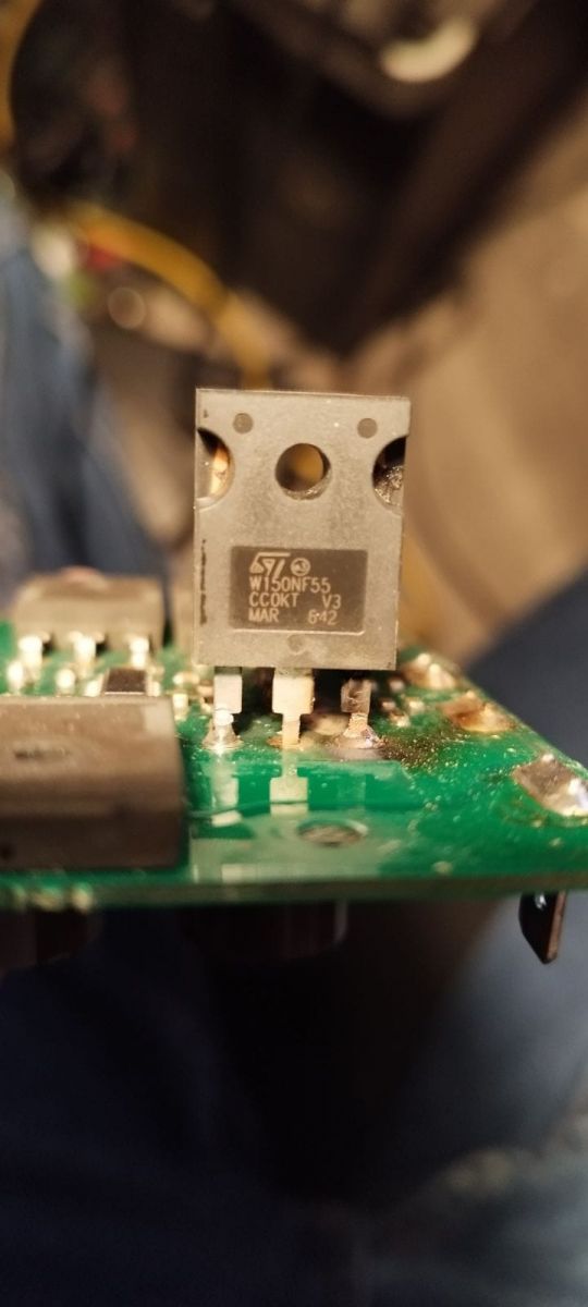 Zamiennik tranzystora W150NF55 do sterownika wózka inwalidzkiego