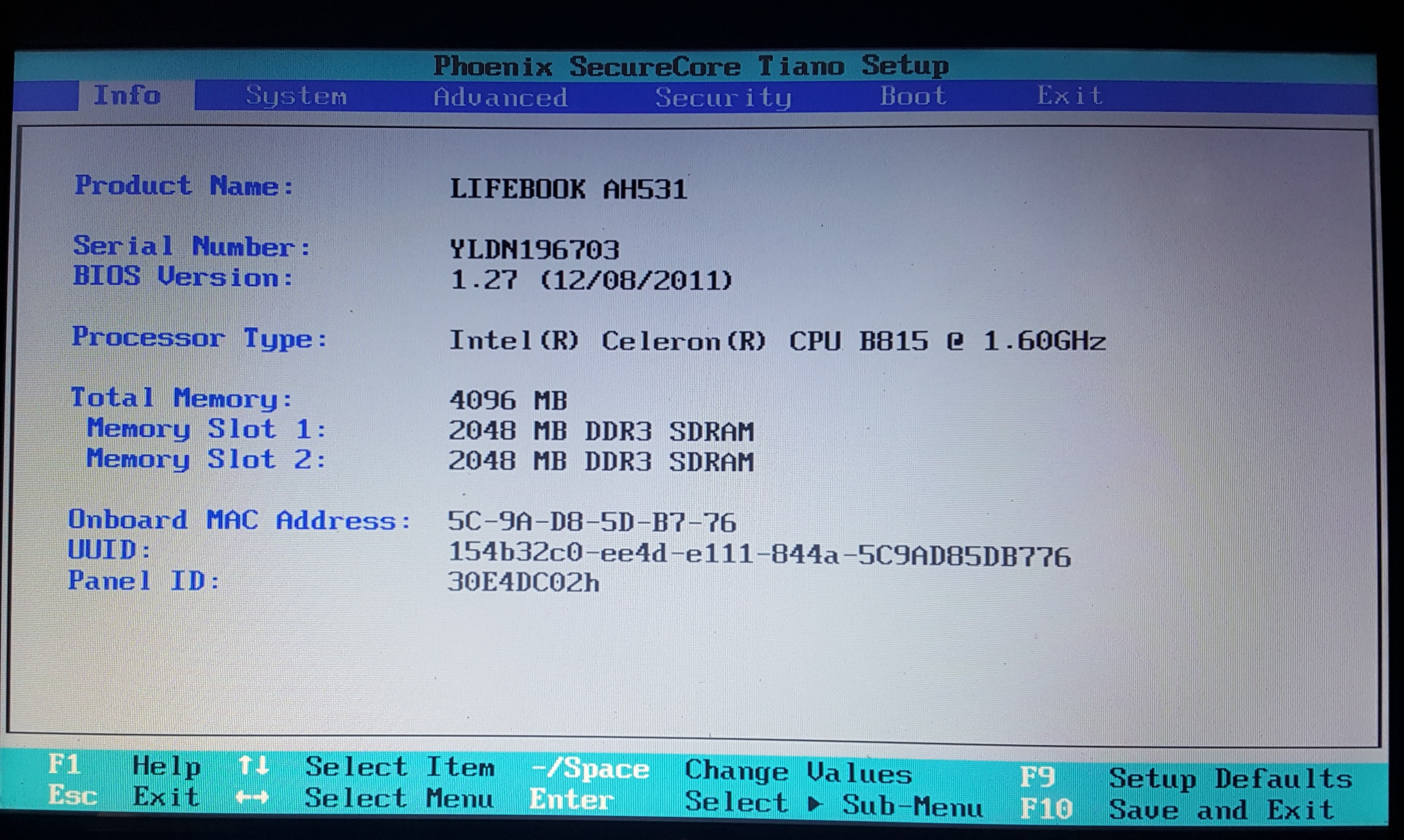 Fujitsu Lifebook AH531 - Boot menu jest puste, w BIOS boot priority ...