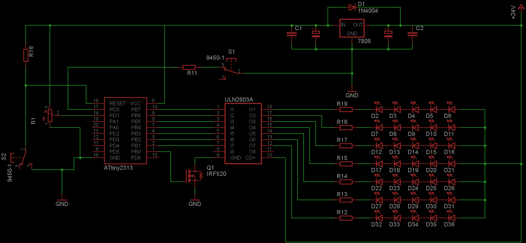 AVR ATtiny2313 - Ocena układu sterującego oświetleniem LED