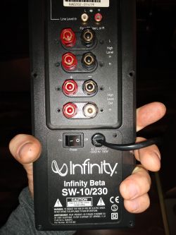[Rozwiązano] Napięcie transformatora do subwoofera Infinity Beta SW10 ...