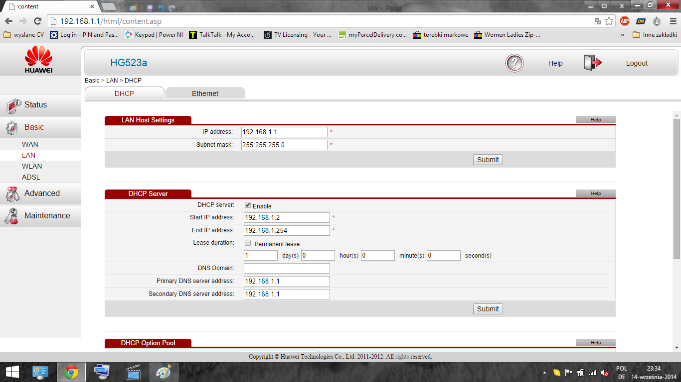 Vodafone EasyBox 803A - przesiadka z Huawei HG523a uk