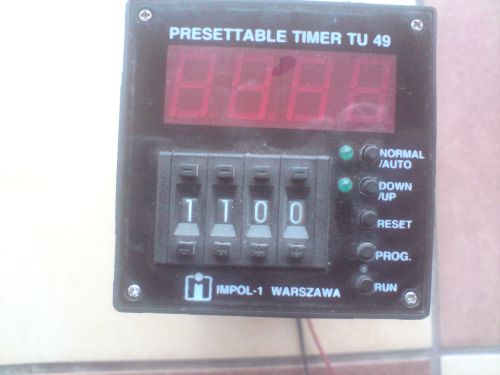 Timer TU 49 Impol-1 - Rozkład wyprowadzeń listwy zaciskowej