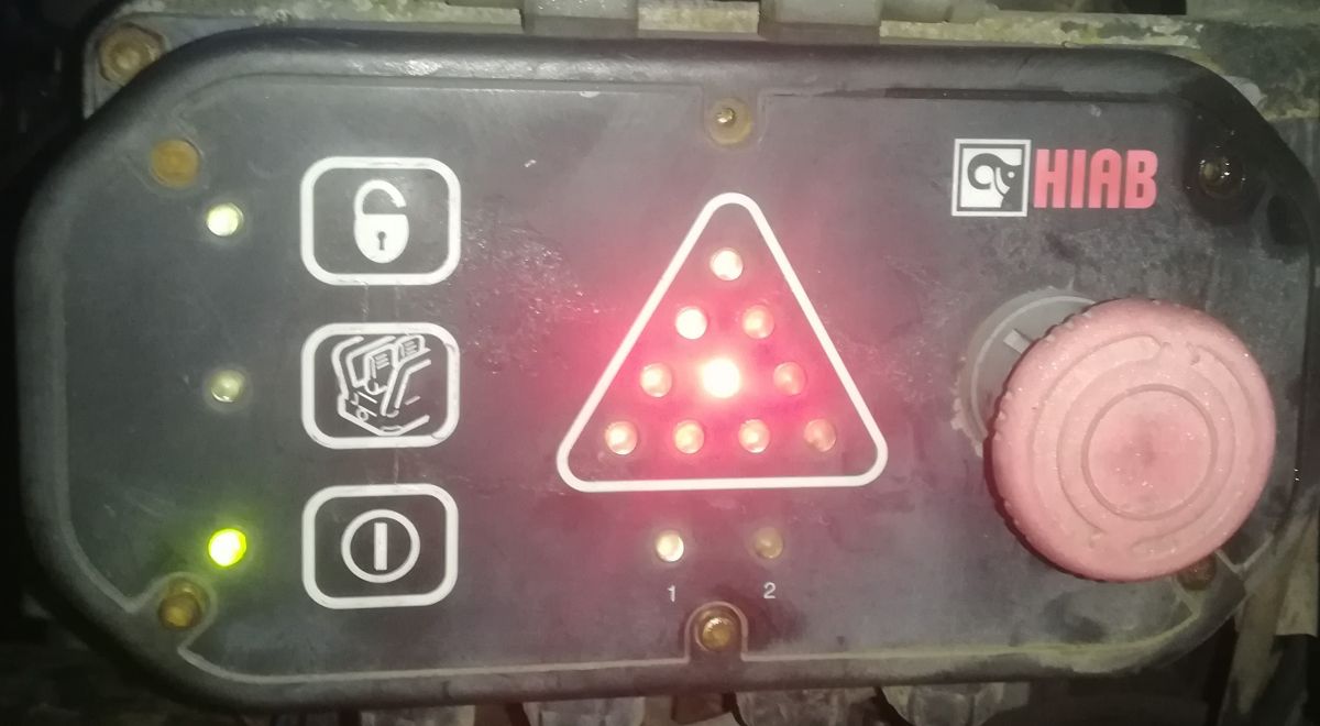 Hiab 125-2, sterowanie radiowe - brak reakcji na pilota