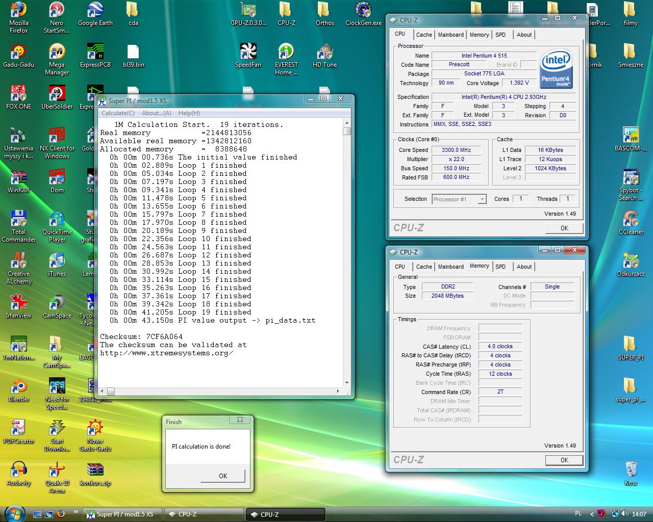 Ranking SuperPi w próbie 1M - elektroda.pl