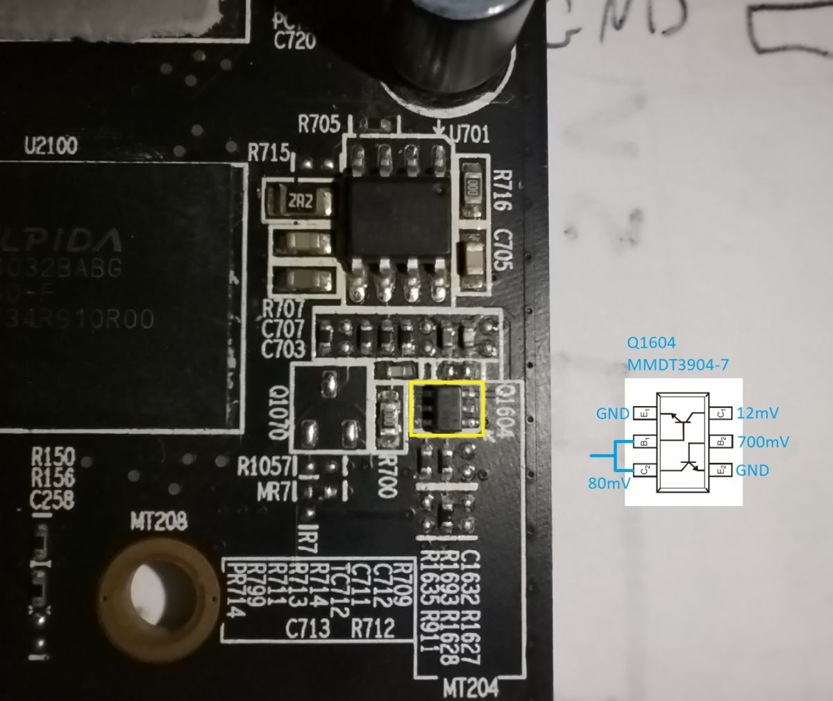 Naprawa Radeona Sapphire Pulse RX 570 ITX 4GB - brak zasilania rdzenia ...