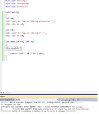 Błędy kompilacji w Visual C++ 2010 Express - książka Od zera do gier kodera
