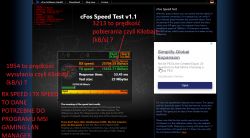 MSI Gaming Lan Manager cFos Speed Test v1.1 RX speed i TX speed co to jest?