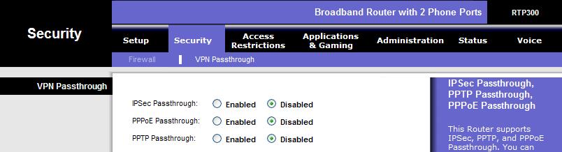 Prosze o sprawdzenie konfiguracji routera LINKSYS RTP300