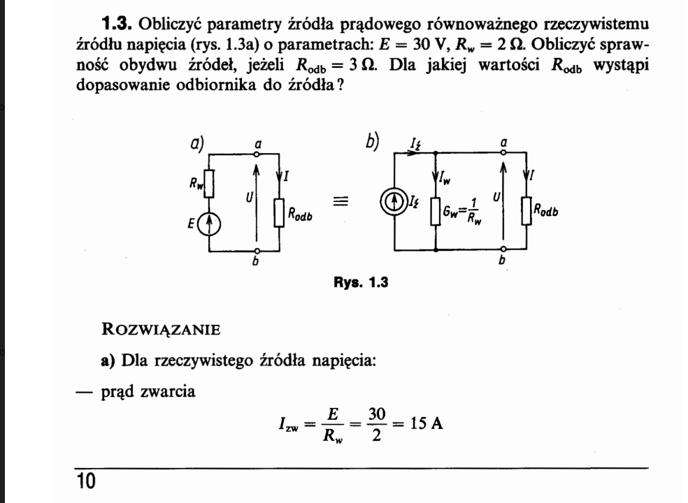 Parametry źródła prądowego lub źródła napięcia - elektroda.pl