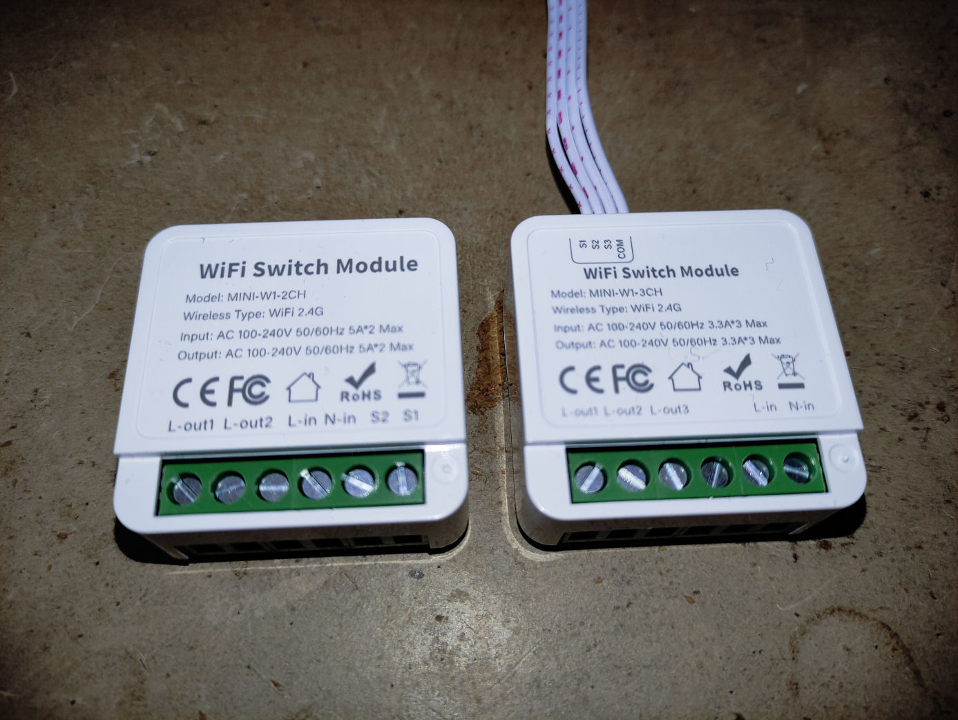 [BK7231N CB2S] 2- and 3-channel WiFi flush-mount switches - description, photos, configuration OpenB