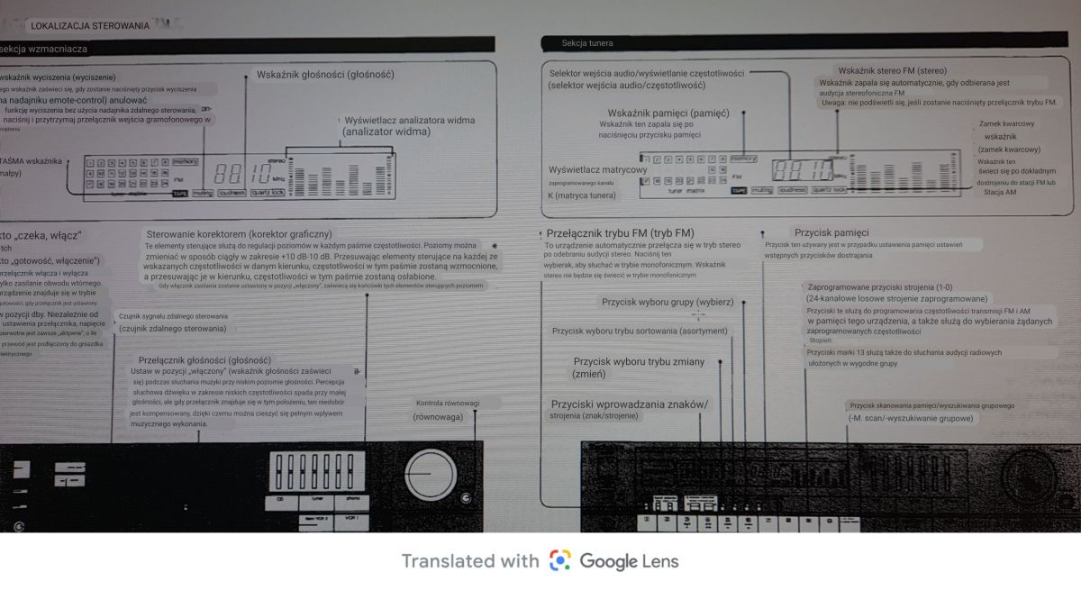 Poszukiwanie instrukcji obsługi do amplitunera Technics SA-R330