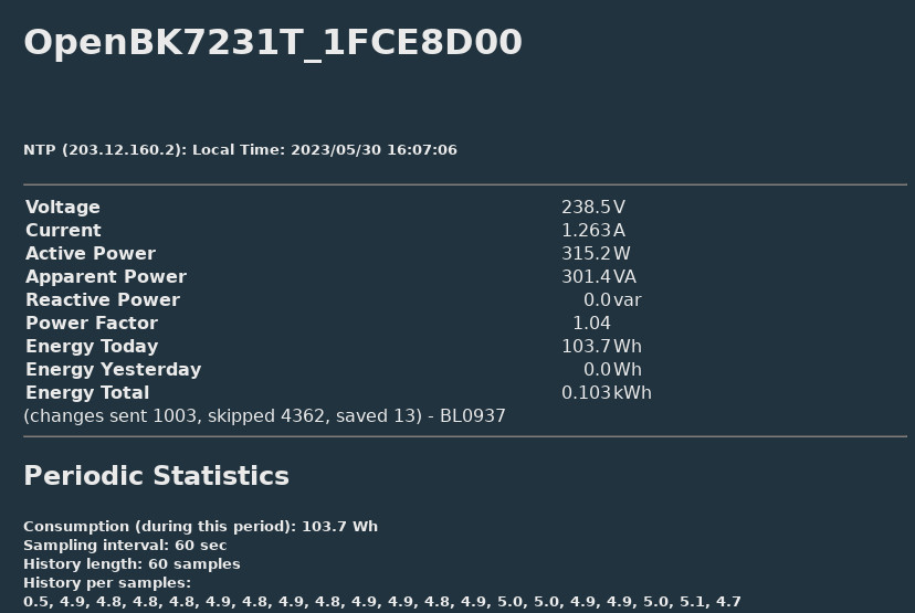 Decoding EARU ATMS1603 Energy Meter (BK7231T / WB3S) with BL0937CF1/CF ...