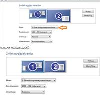 Podłączenie monitora do laptopa DELL, kiepska jakość obrazu.