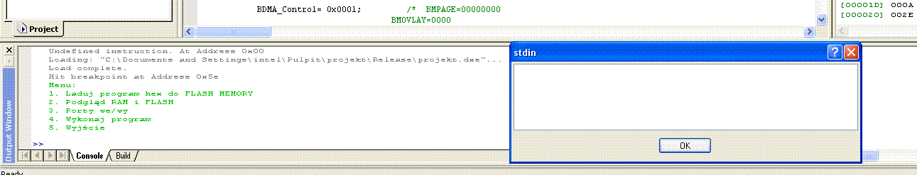 Jak napisać bootloader dla ADSP-2181 w C z VisualDSP++ 3.5?