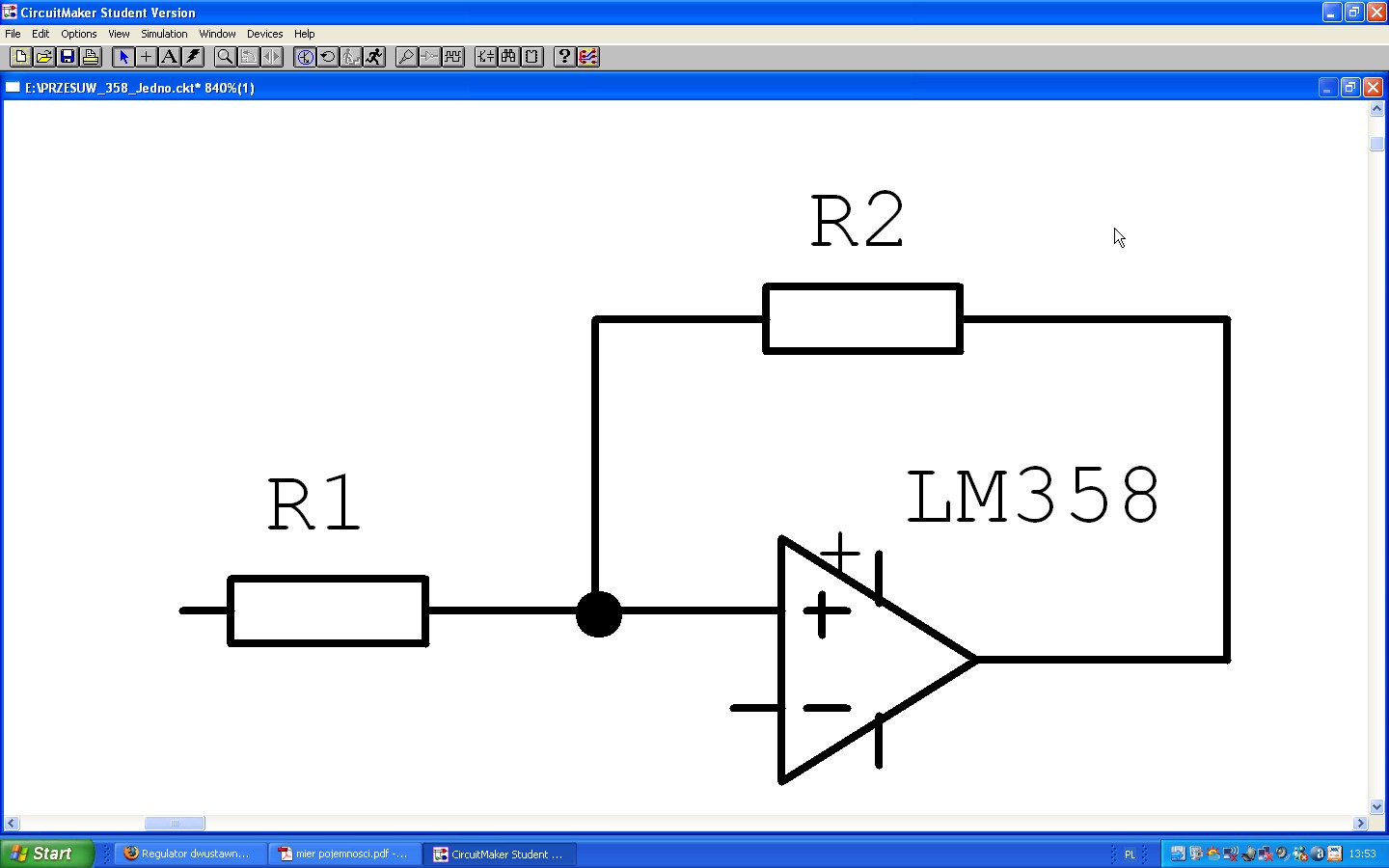 Jak ustawić histerezę w regulatorze LM35 + LM358 dla wentylatora 70W?