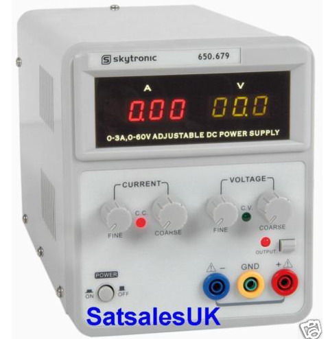 Zasilacz lab 0-60V 0-3A z ang. eBaya - Skytronic-coś-tam