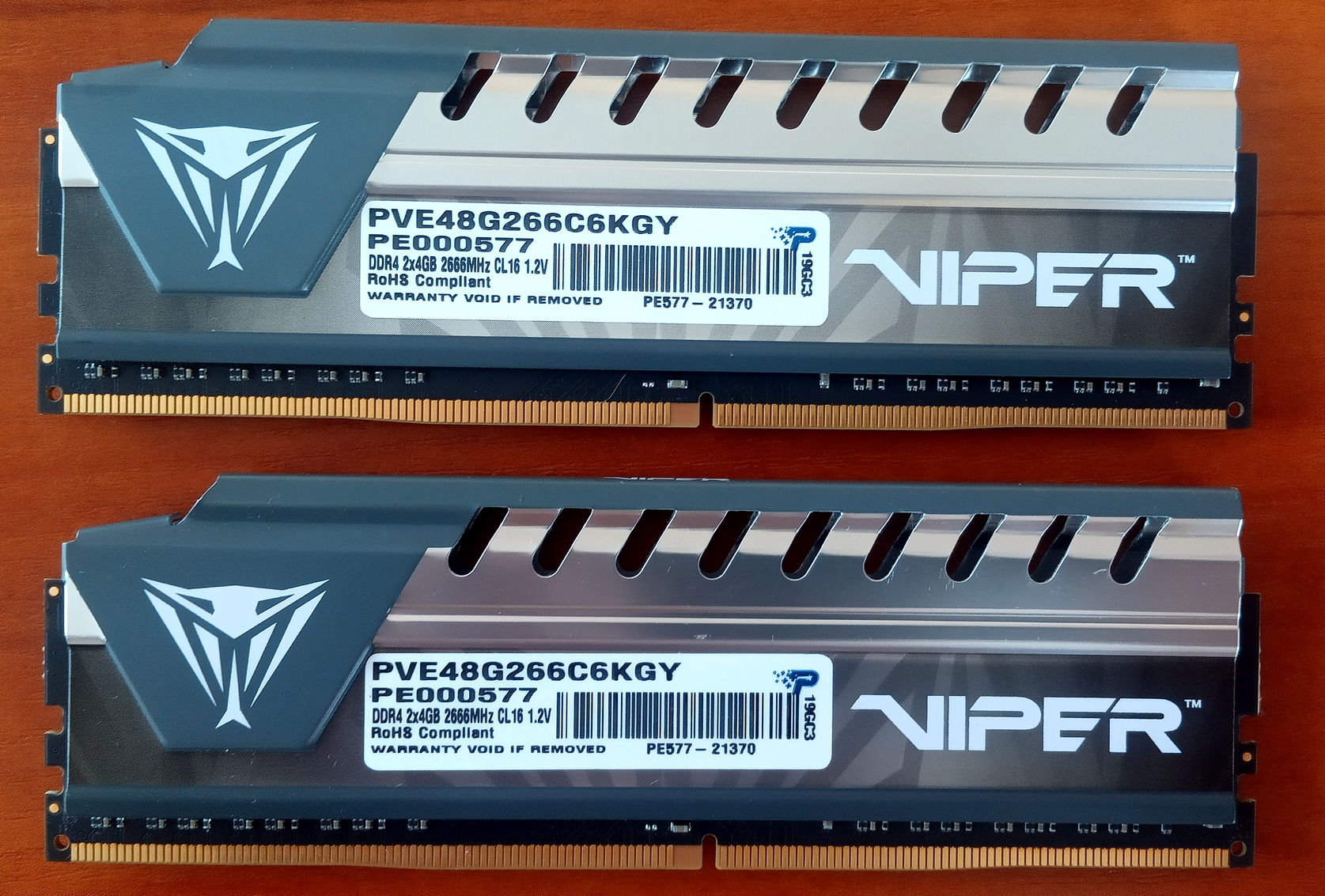 [Sprzedam] Pamięci RAM DDR4 Patriot Viper 8gb (2x4) 2666 mhz cl16
