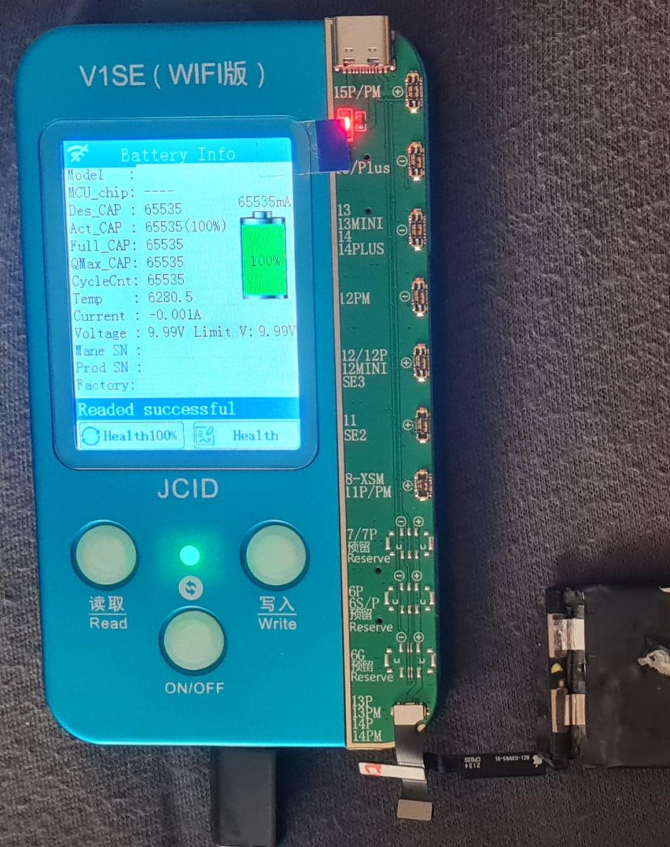 iPhone 13 Pro – reset BMS baterii, docelowo wymiana