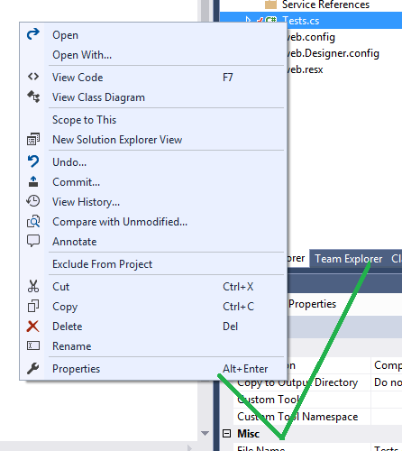[VS2015/C#] Rozszerzenie do visual studio - warunkowe pokazywanie menu