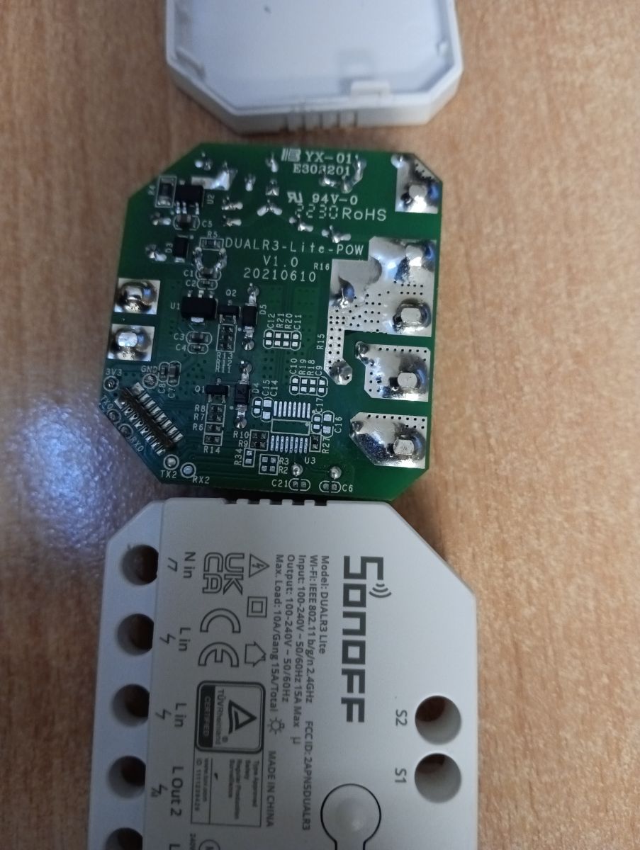 Sonoff Dual R3: brak reakcji przycisku S1, możliwe uszkodzenie ...