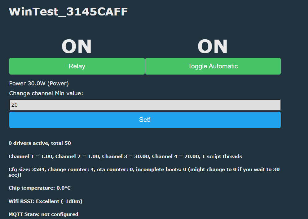 Simple cooling automation on two OpenBeken devices without Home Assistant