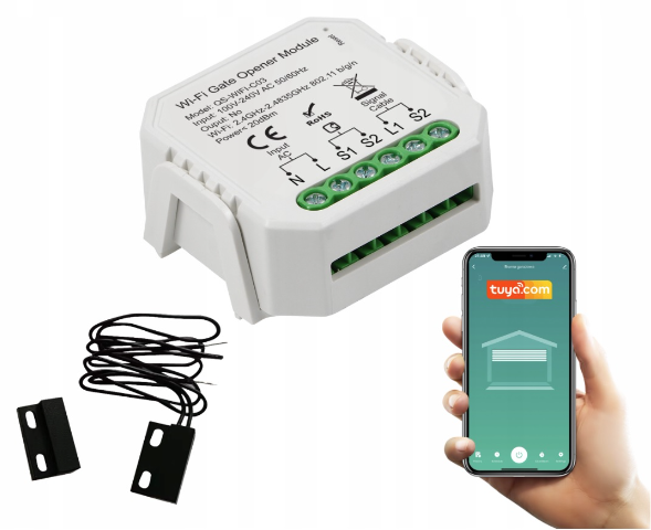 [CB2S/BK7231N] Dopuszkowy WiFi kontroler bramy garażowej QS-WIFI-C03