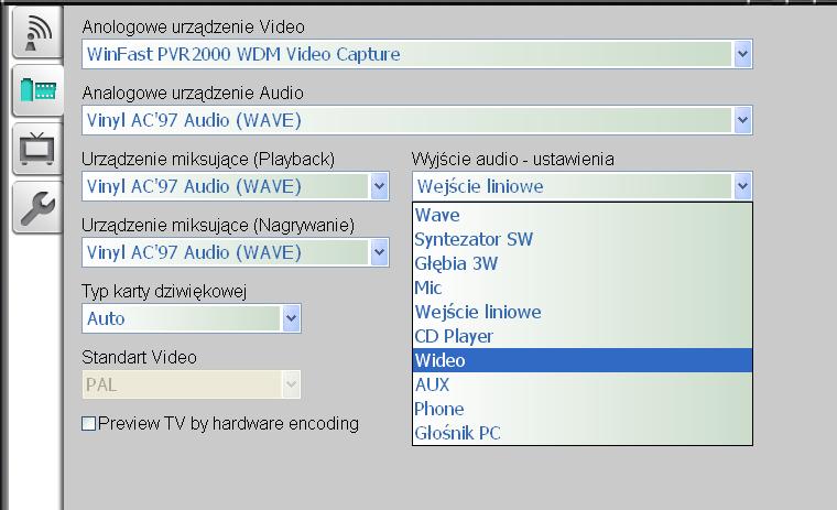 Brak dźwięku w WinFast PVR 2000 - alternatywne programy do oglądania TV
