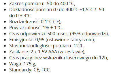 Krótki opis najtańszego termometru na podczerwień - pirometru. Co można ...
