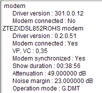 Neostrada modem ZTE ZXDSL 852 ma problemy z łączeniem.