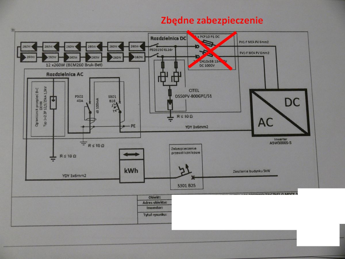 Schemat PV do zgłoszenia dla Tauron Proszę o sprawdzenie poprawności. - 2